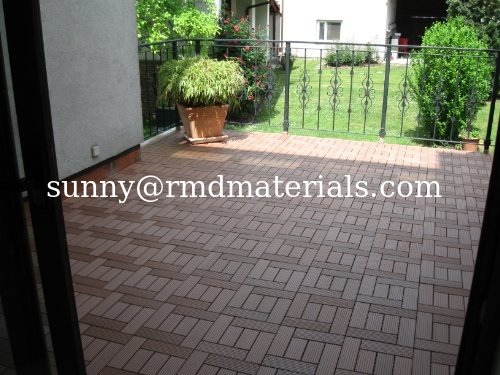 Durable wpc composite decking tiles for swimming pool  310*310*25mm (RMD-D8) supplier