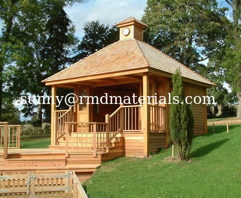 Abrasion resistance WPC wood pergola plastic wood pergola mold proof pergola 140*35(RMD-32 supplier