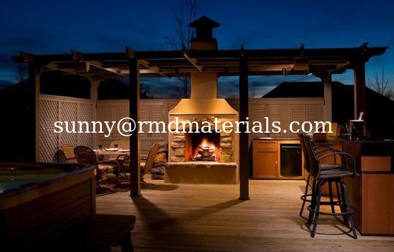 Abrasion resistance WPC hexagonal pergola folding pergola modern pergola 140*40mm(RMD-29) supplier