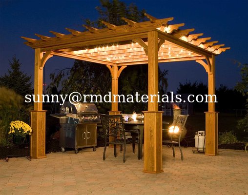 Rot proof corridor decoration modern decoration pergola cheap pergola 160*60mm(RMD-16) supplier