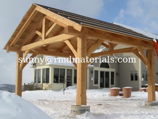 Rot proof decoration wood beam plastic wood pergola modern pergola 200*80(RMD-155) supplier
