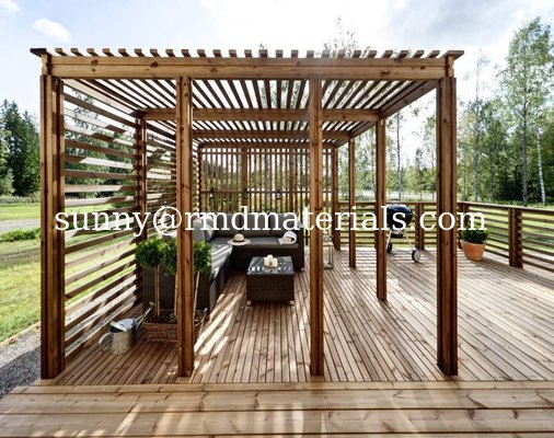 High technology plastic wood pergola modern pergola balcony pergola 3m*3m supplier