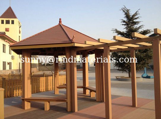 High technology plastic wood pergola modern pergola balcony pergola 3m*3m supplier