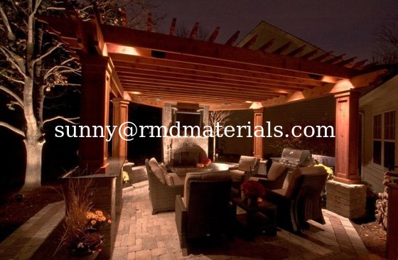 Weathering resistance plastic wood pergola modern pergola cheap pergola supplier