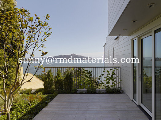 Composite Decking and Railing system with privacy wall and door 500*50(RMD-146) supplier