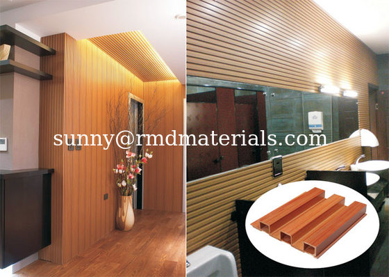 Magnificent classic wooden exterior with WPC clad wall WPC timber bench supplier
