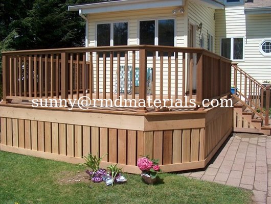 Wpc cladding grooved strip/WPC patio/wood plastic composite cladding supplier