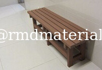 Wooden slats for bench replacement wooden slats bed frame wpc shower room bench 85*40RMD75 supplier