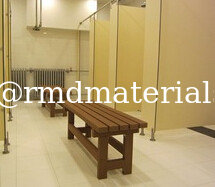 Wooden slats for bench replacement wooden slats bed frame wpc shower room bench 85*40RMD75 supplier