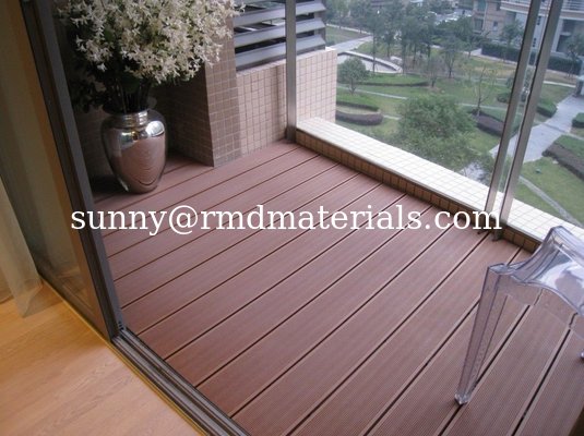Outdoor plastic floor wpc decking board surface Treatment co-extrusion(RMD-42) supplier