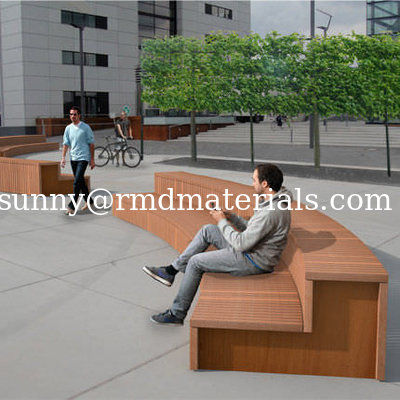 Executive plastic wood composite tables and chairs wpc reading table and chair supplier