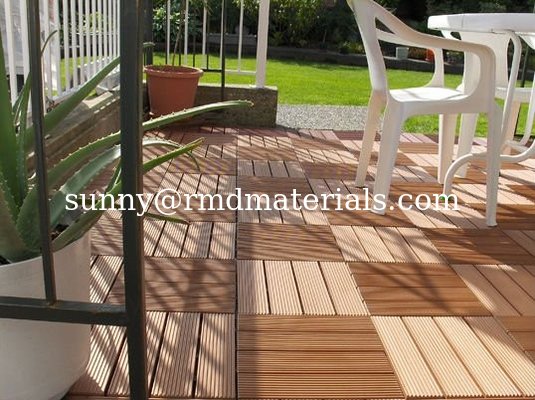 anti-scratch and moistureproof recycled outside wpc DIY decking tiles310*310*25mm (RMD-D9) supplier
