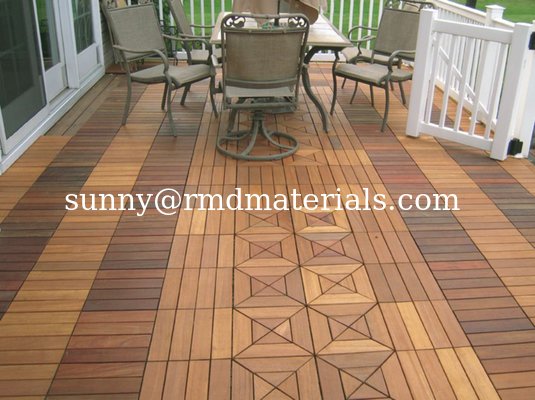 anti-scratch and moistureproof recycled outside wpc DIY decking tiles310*310*25mm (RMD-D9) supplier