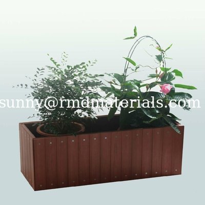 Square wood plastic composite WPC flower pot cheap flower pots balcony flower pots supplier