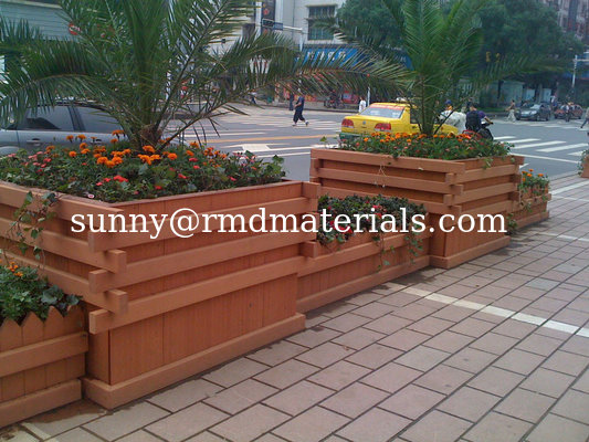 wpc outdoor large plastic planters plastic square planter square concrete planters supplier