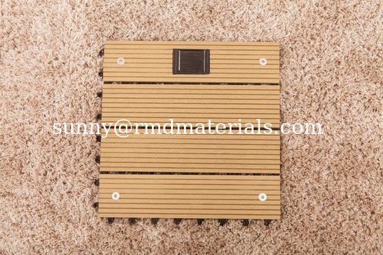 Interlocking Solar light floor tile WPC decks RMD-SL04 supplier
