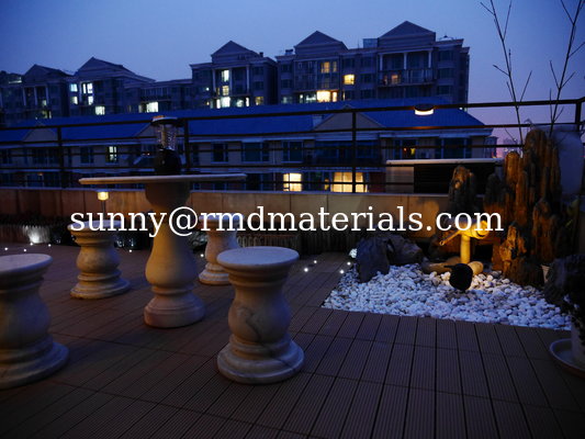 Interlocking Solar light floor tile WPC decks RMD-SL04 supplier