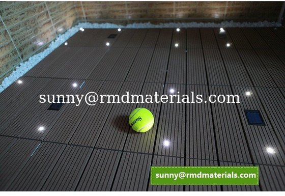 Led light wpc tiles CE certificate bright your yard supplier