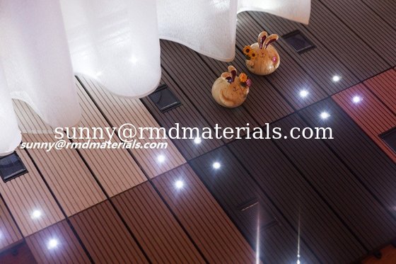 DIY Decks tiles with solar light for garden balcony countryyard supplier