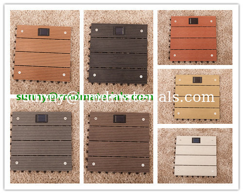 Hot sell 300x300mm DIY modern decking tiles 100% recyclable wpc DIY decking tiles supplier