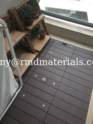 Hot sell 300x300mm DIY modern decking tiles 100% recyclable wpc DIY decking tiles supplier