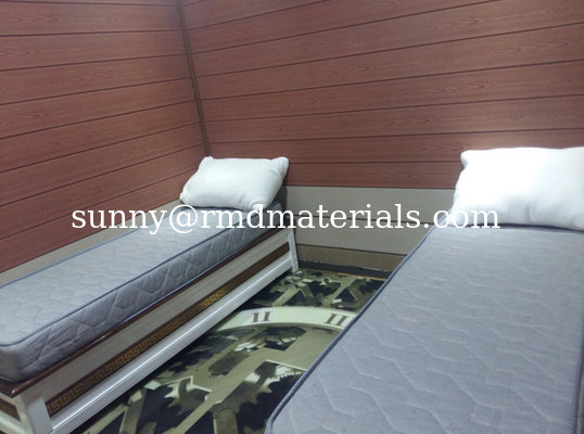 Beach hotel bedroom with WPC wall panel supplier