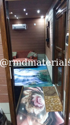 Beach hotel bedroom with WPC wall panel supplier