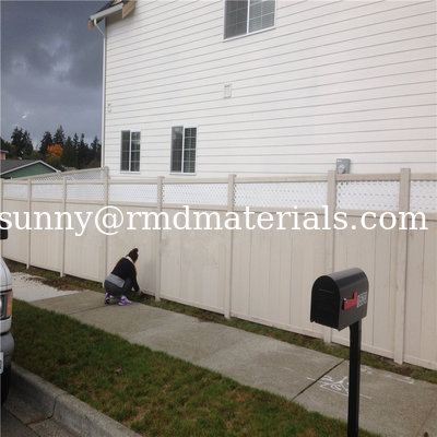 American Style fence Waterproof anti-rot WPC fence system for coffee bar supplier