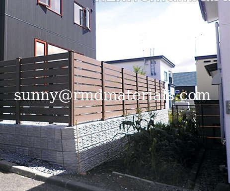 American Style fence Waterproof anti-rot WPC fence system for coffee bar supplier