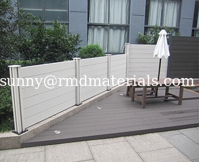 American Style fence Waterproof anti-rot WPC fence system for coffee bar supplier