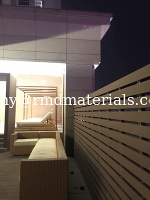 Swimming Pool Building with WPC decking and WPC wall panel supplier