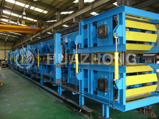 PLC Control 3-6m/min Sandwich Panel Machine , Roll Forming Equipment with 32 Forming Stations