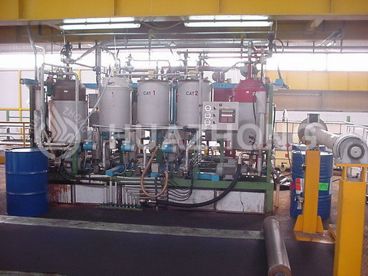 0.3-0.6mm Painted Steel Sandwich Panel Machine ,150mm Diameter Roller Sandwich Production Line