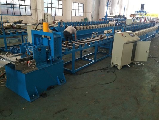Anti-fire Cold Roll Forming Machine , Door Frame Forming Machine PLC Control with Touch Screen