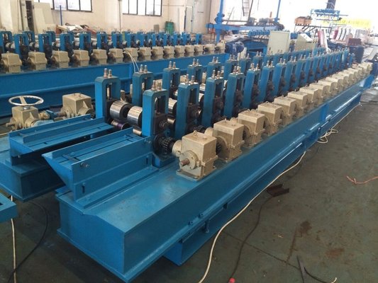 Anti-fire Cold Roll Forming Machine , Door Frame Forming Machine PLC Control with Touch Screen