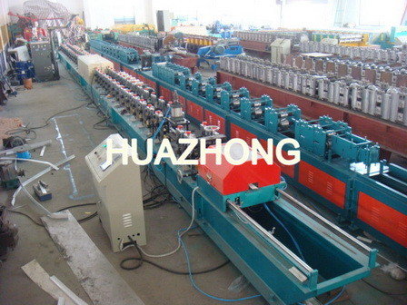 Fast 45mm rolling shutter slat forming machine for 0.22 - 0.35mm Thickness aluminum Material PU injection