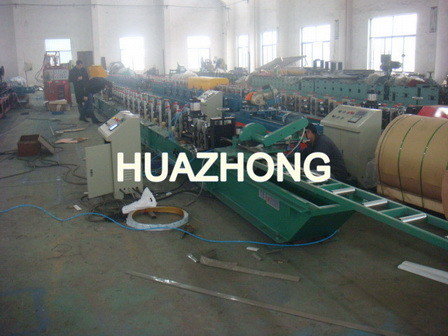 Fast 45mm rolling shutter slat forming machine for 0.22 - 0.35mm Thickness aluminum Material PU injection
