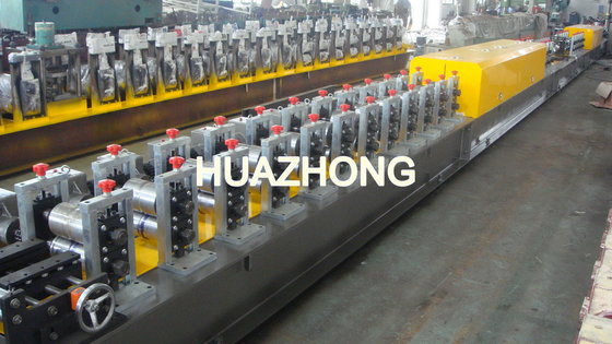 0.27--0.5mm Rolling shutter slat forming machine for 60mm with punching device, Gr15 roller