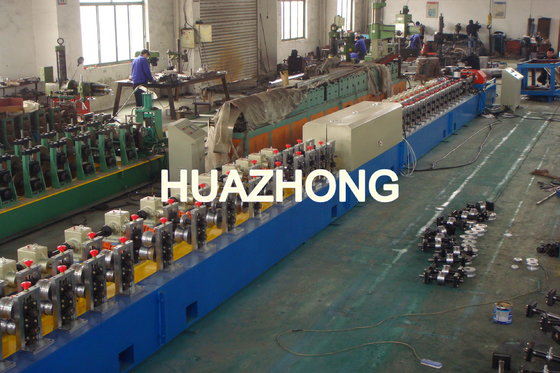 0.27--0.5mm Rolling shutter slat forming machine for 60mm with punching device, Gr15 roller