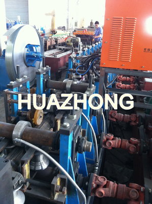 7.5KW  Galvanized Steel Octagon Pipe Roll Forming Machine 6-10m/min Speed