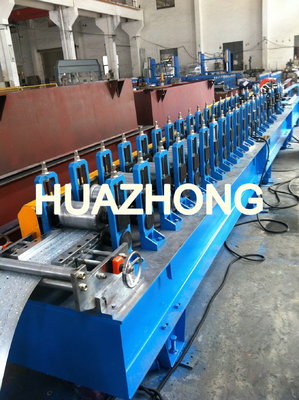 7.5KW  Galvanized Steel Octagon Pipe Roll Forming Machine 6-10m/min Speed