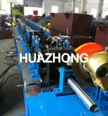 7.5KW  Galvanized Steel Octagon Pipe Roll Forming Machine 6-10m/min Speed