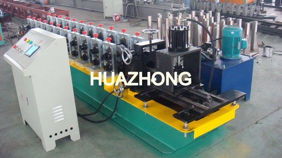 high quality 30mm*40mm 'U' channel forming machine with hydraulic cutting PLC control