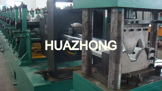 12  Forming Station Automatic Highway Guardrail Roll Forming  Machine PLC Control with Touch Screen