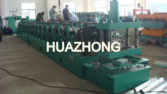 2 Waves 3mm Thickness Highway Guardrail Roll Forming Machine With Gcr15 Steel Roller Material