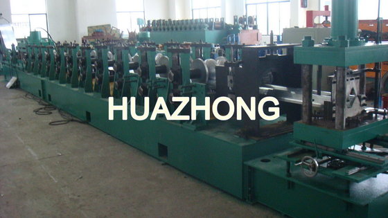 12  Forming Station Automatic Highway Guardrail Roll Forming  Machine PLC Control with Touch Screen