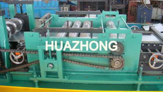 Hydraulic Cutting 22kw Highway Guardrail Forming Machine Cr12 Material For 2-3mm Thickness