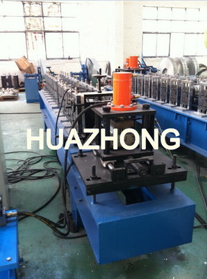 5.5KW Two inch Track Rail Cold Roll Forming Machine for 1.2~2.0mm Thickness , Hydraulic Bending Machine