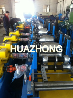 3KW Flying Saw Cutter 70mm Octagon Pipe Roll Forming Machine , Tube Forming Machine