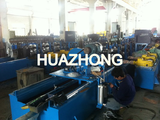 3KW Flying Saw Cutter 70mm Octagon Pipe Roll Forming Machine , Tube Forming Machine